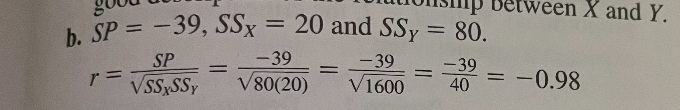 Solved Need formula step by step solution for SP=-39, | Chegg.com