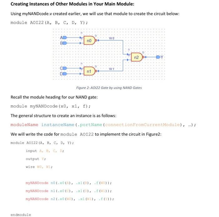Solved Creating Instances of Other Modules in Your Main | Chegg.com