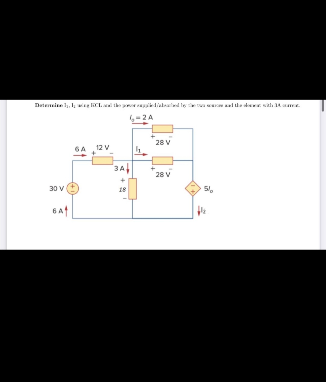 Solved Determine I1 I2 ﻿using Kcl ﻿and The Power