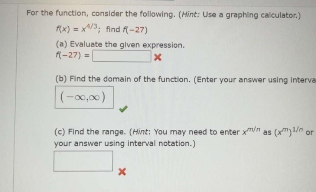 Solved the function, consider the following. (Hint: Use a | Chegg.com
