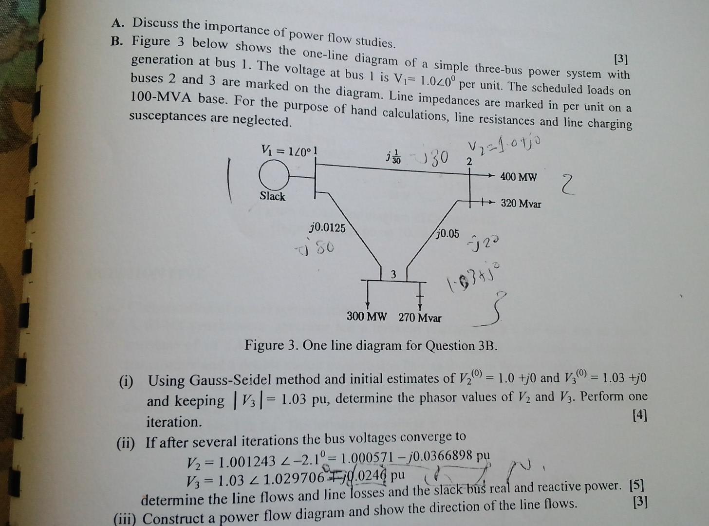 Solved [3] A. Discuss the importance of power flow studies. | Chegg.com