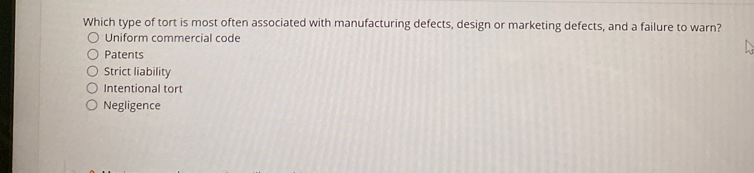 Solved Which type of tort is most often associated with | Chegg.com