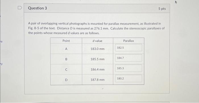 Solved Repeat Questions 3 and 4, except D was measured as | Chegg.com