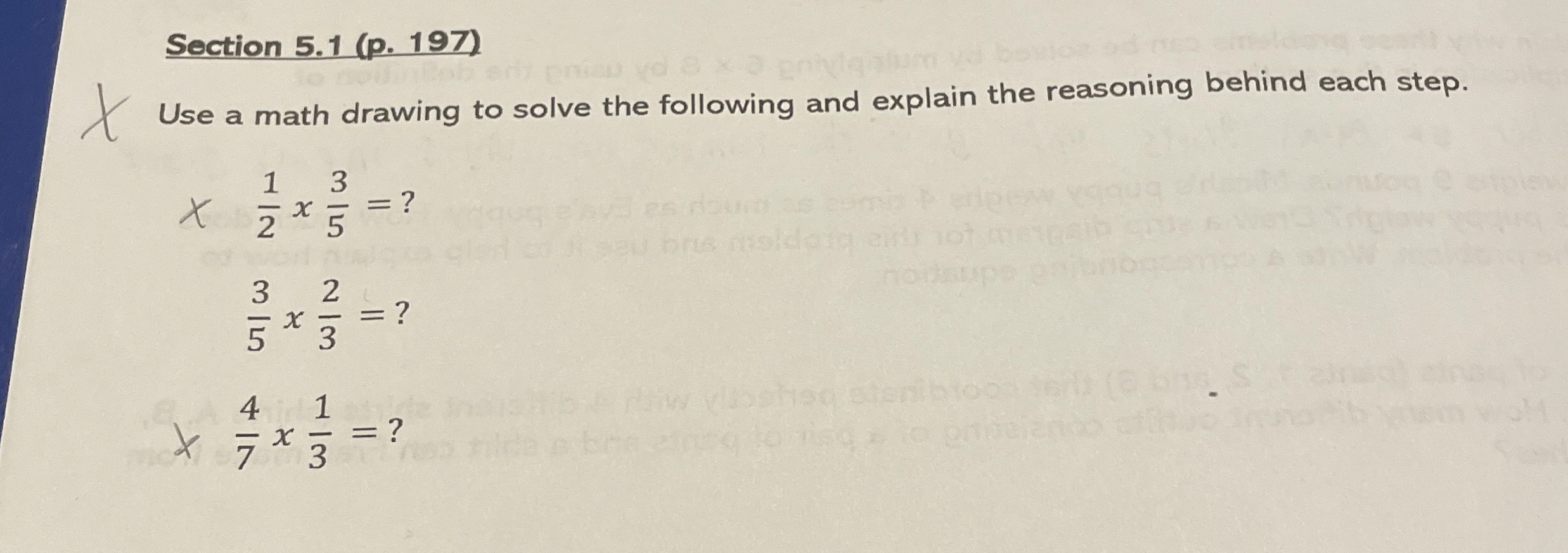 Solved by an EXPERT Section 5.1 (p. 197)Use a math drawing to solve the | Chegg.com
