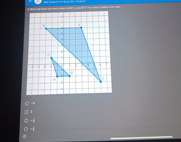 Math (Grade 8) ﻿PVA (Burz) (C9) / ﻿Module 8-13(9) | Chegg.com