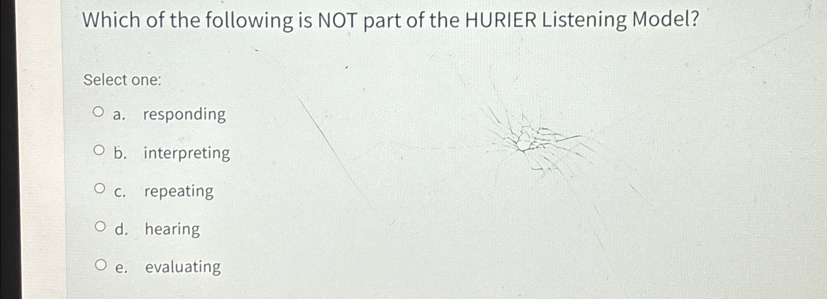 Solved Which of the following is NOT part of the HURIER | Chegg.com