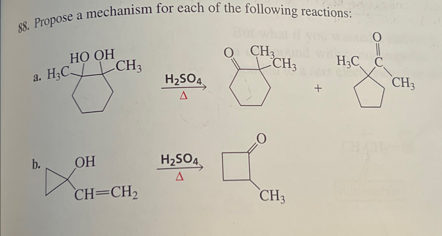 Solved Propose a mechanism for each of the following | Chegg.com