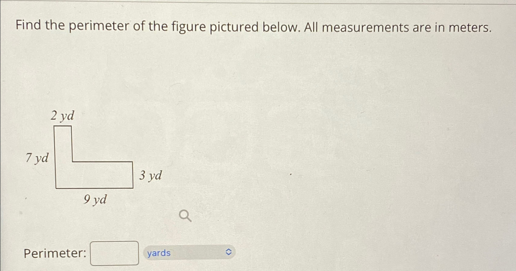 Solved Find the perimeter of the figure pictured below. All | Chegg.com