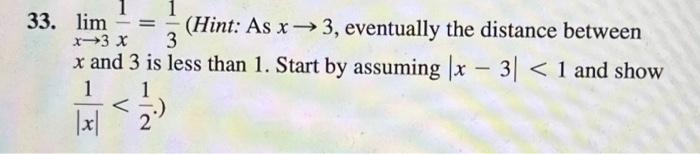 Solved 19 42 Limit Proofs Use The Precise Definition Of A