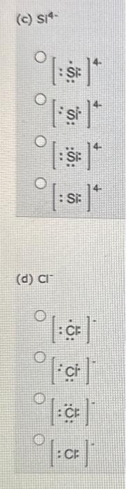 Solved Which of the following Lewis symbols is correct for | Chegg.com