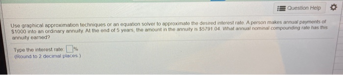 Solved Question Help Use graphical approximation techniques | Chegg.com