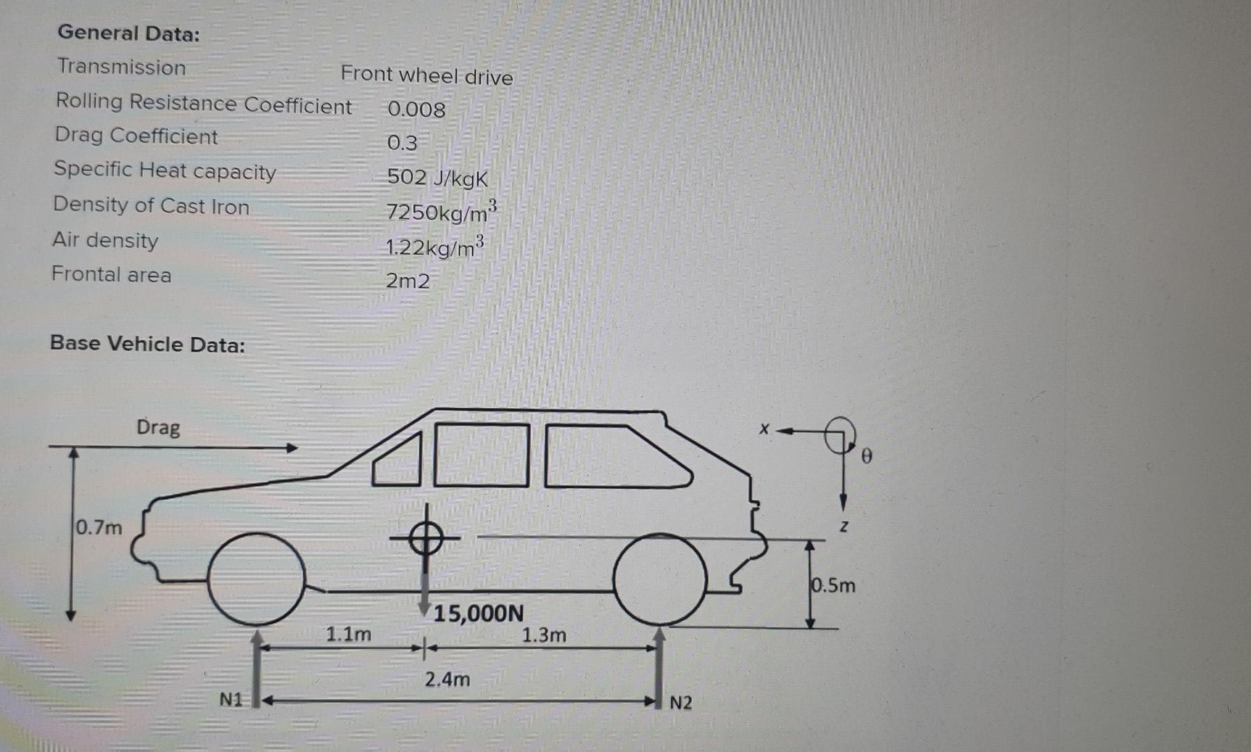 Solved Q2 Question 2 1 Point The base vehicle coasts down a | Chegg.com