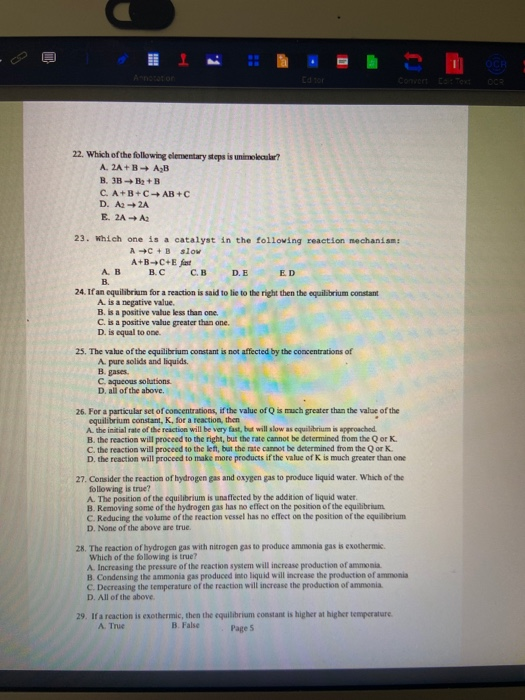Solved Convert tot Text OOR 22. Which of the following | Chegg.com