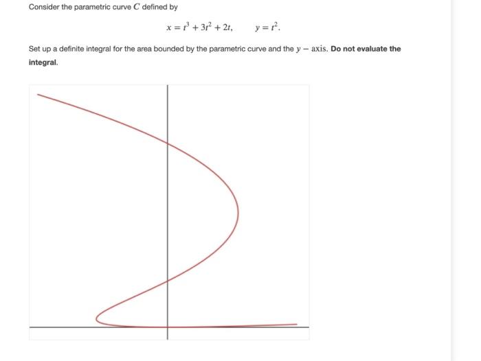 Solved Consider the parametric curve C defined by x=r +31? + | Chegg.com
