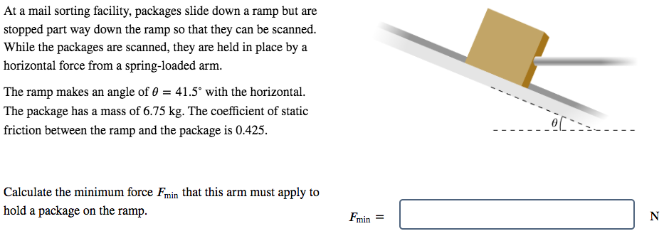Solved Calculate the minimum force Fmin ﻿that this arm must | Chegg.com