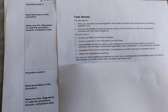 Solved by an EXPERT How to solve Procedure name 1Brief description of the | Chegg.com