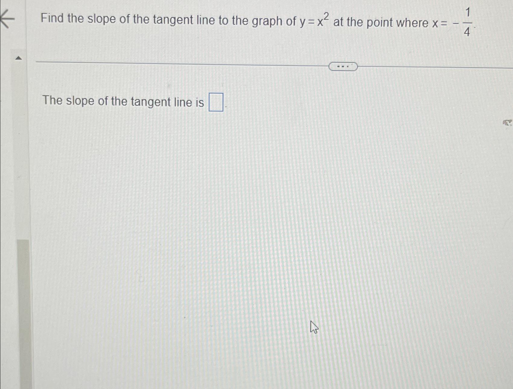 Solved Find the slope of the tangent line to the graph of | Chegg.com