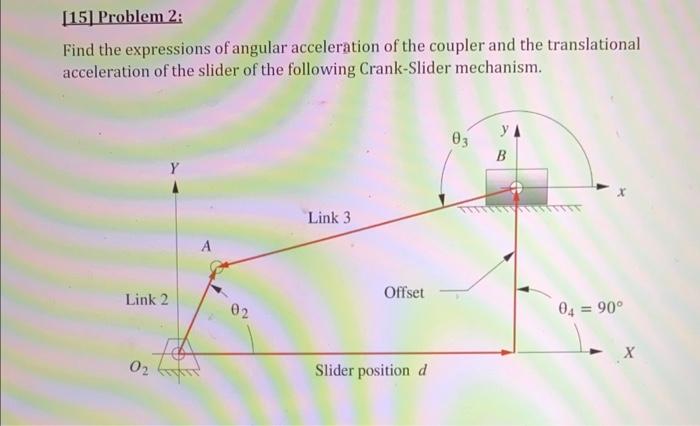 Solved [15] Problem 2: Find the expressions of angular | Chegg.com