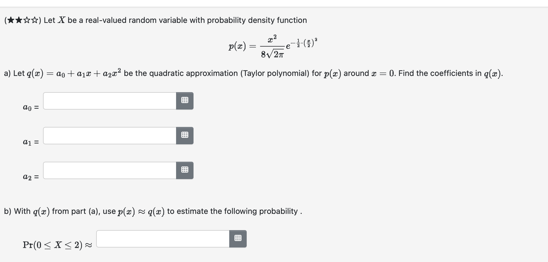 Solved (******↶∽) ﻿Let x ﻿be a real-valued random variable | Chegg.com