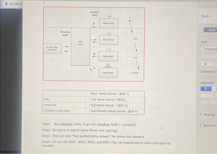 Solved Character 5 Step1. Run nslophus utility to go into | Chegg.com