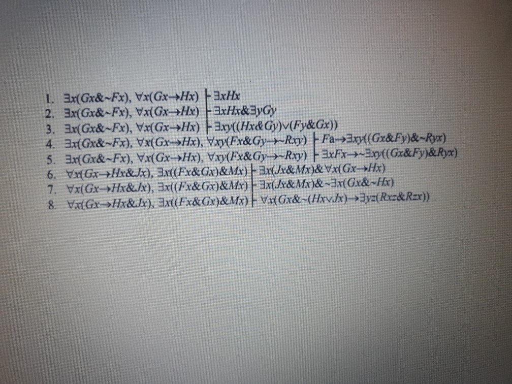 Solved prove the following sequents(predicate logic) | Chegg.com