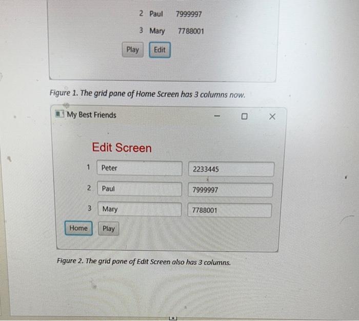 Solved Question 3 Multi-Scene JavaFX Application with | Chegg.com