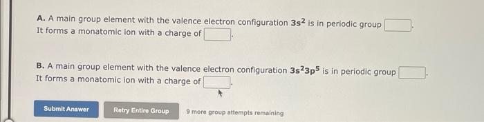 [solved] 4 A A Main Group Element With The Valence Electro