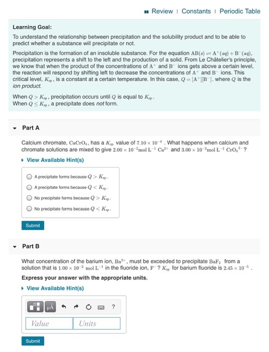 Solved Review Constants Periodic Table Learning Goal: To | Chegg.com