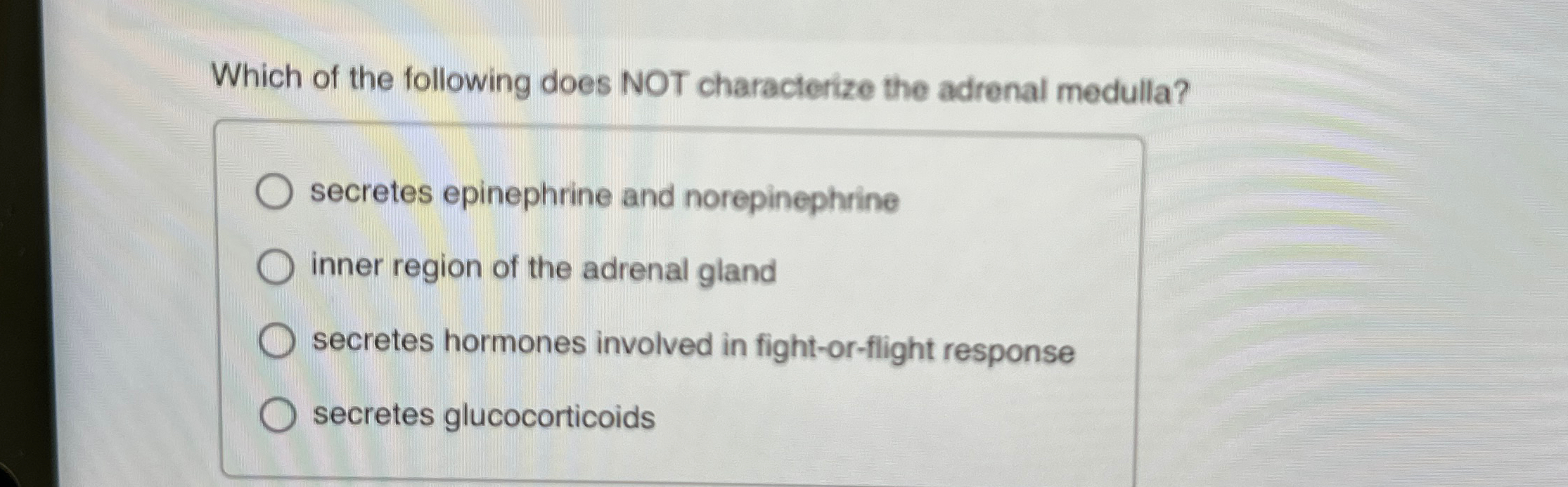 Solved Which of the following does NOT characterize the | Chegg.com