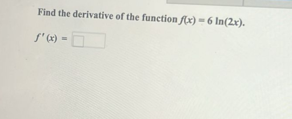 Solved Find the derivative of the function | Chegg.com