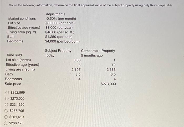 Solved Given the following information, determine the final | Chegg.com