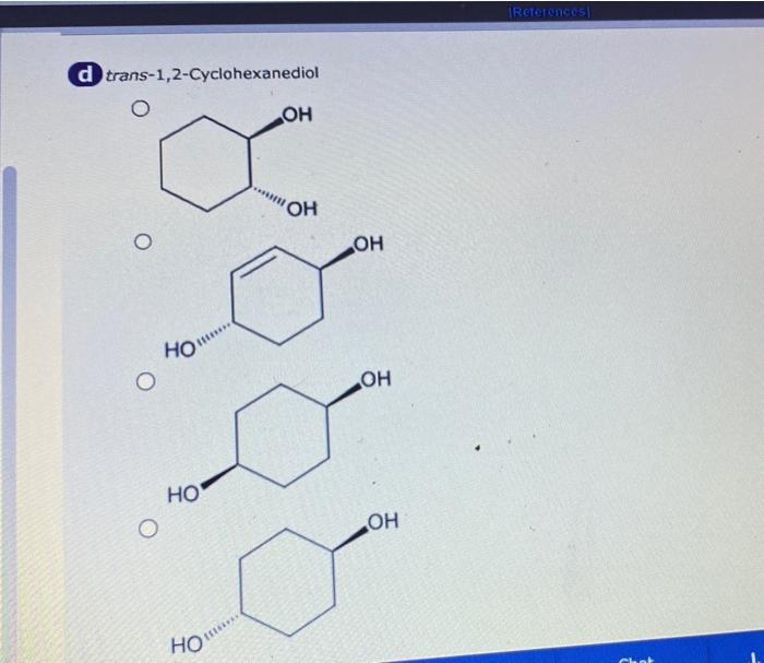 Solved trans-1, 2-Cyclohexanediol | Chegg.com