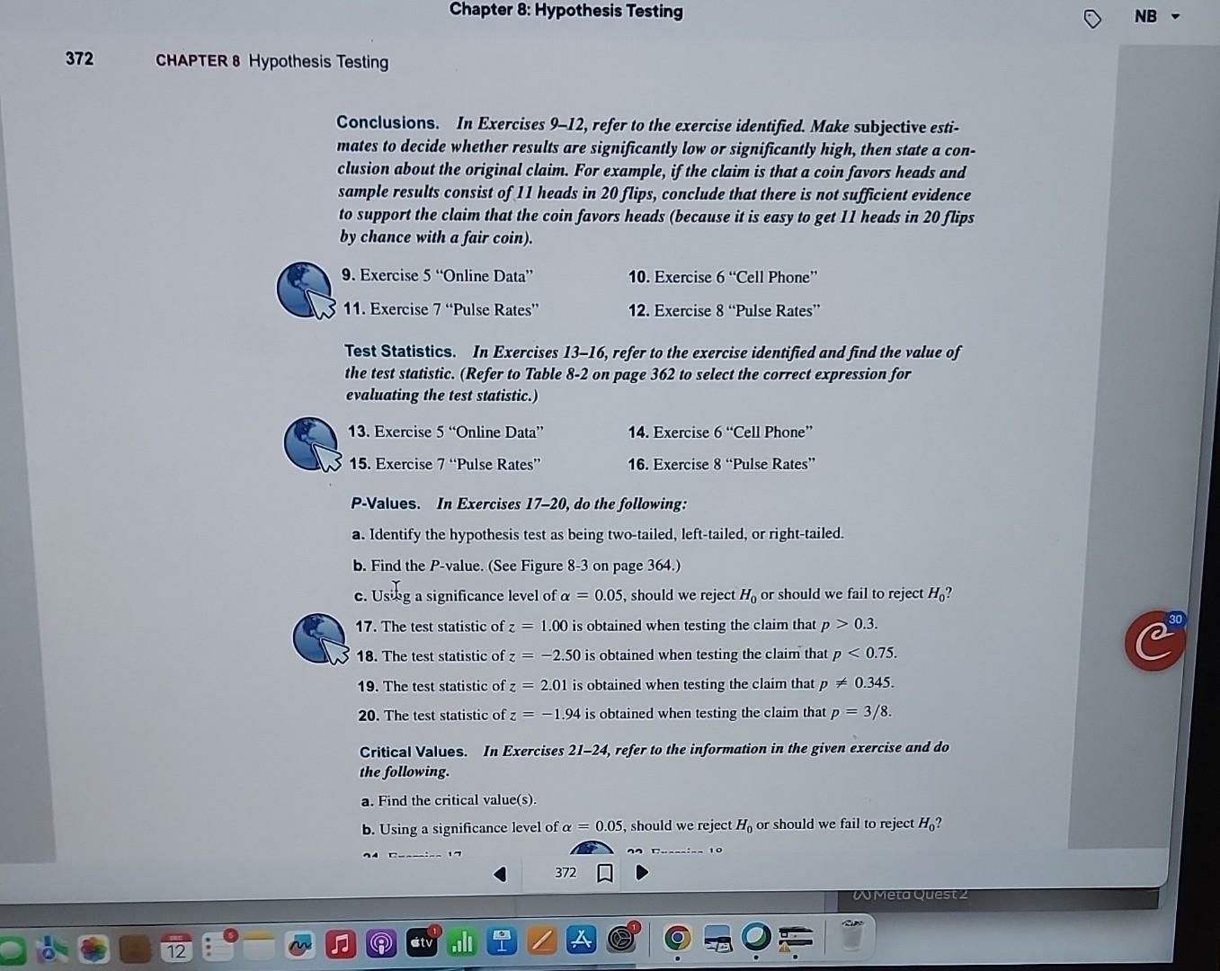 Solved Conclusions. In Exercises 9-12, refer to the exercise | Chegg.com