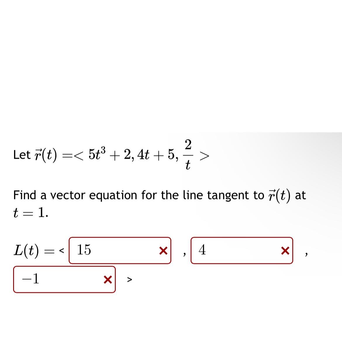 Solved Let vec(r)(t)= Find a vector equation | Chegg.com