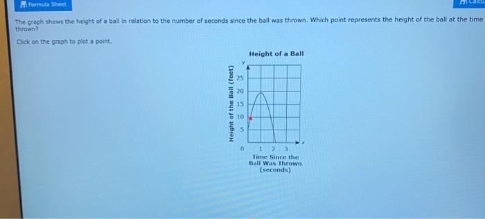 Solved Formula Sheet Lagu The graph shows the height of a | Chegg.com