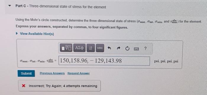 Solved Inerning GoatPart A- Constructicn of Mohr's circle | Chegg.com