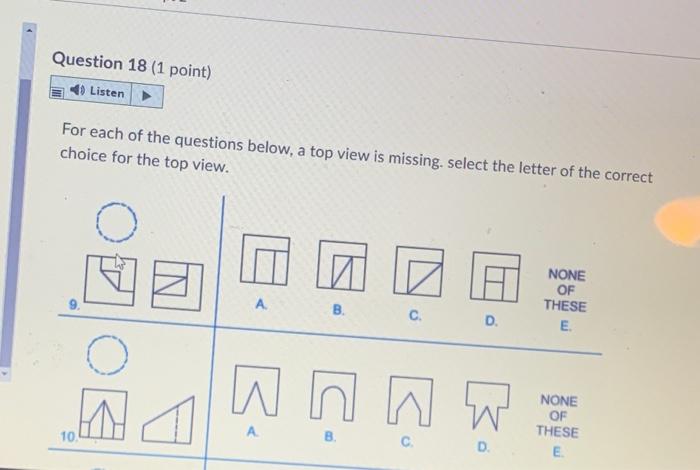 Solved For each of the questions below, a top view is | Chegg.com