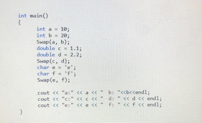 Solved Consider the following C++ program. There are three | Chegg.com