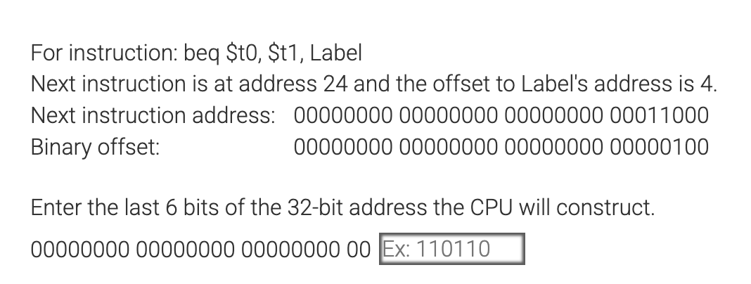 Solved For instruction: beq \$t0, \$t1, ﻿Label Next | Chegg.com