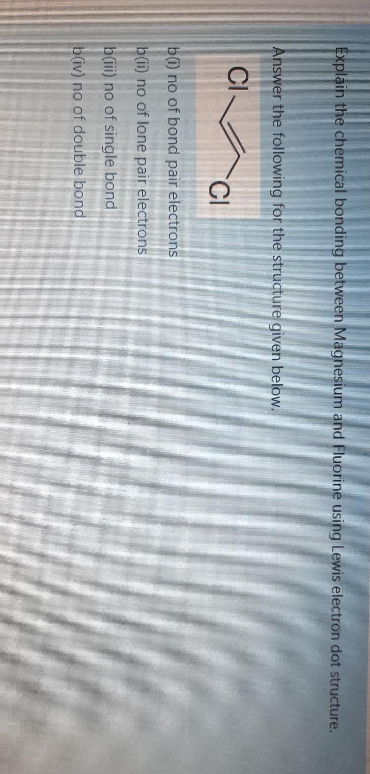 Solved Explain the chemical bonding between Magnesium and | Chegg.com