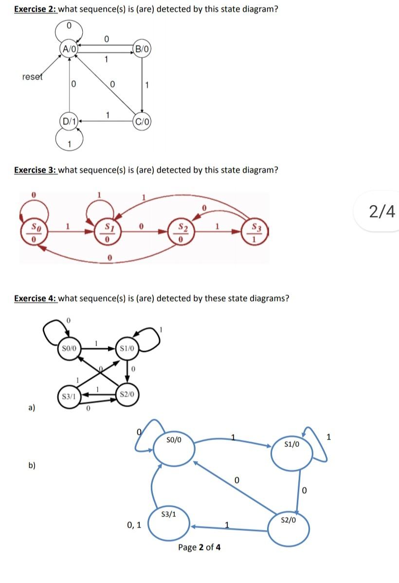 Solved Sequential circuits exercises Exercise 1: We want to | Chegg.com