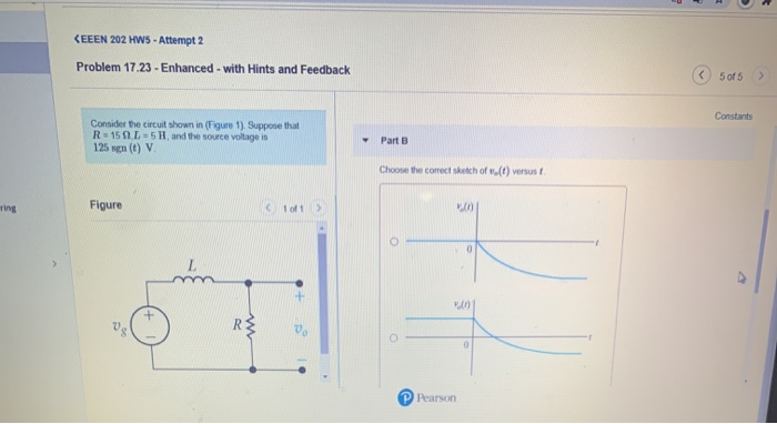 Solved Constant Consider the circuit shown in (Figure 1). | Chegg.com
