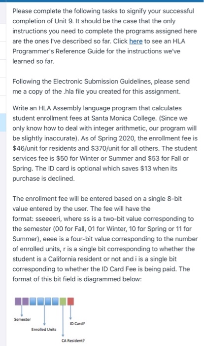 Please complete the following tasks to signify your | Chegg.com