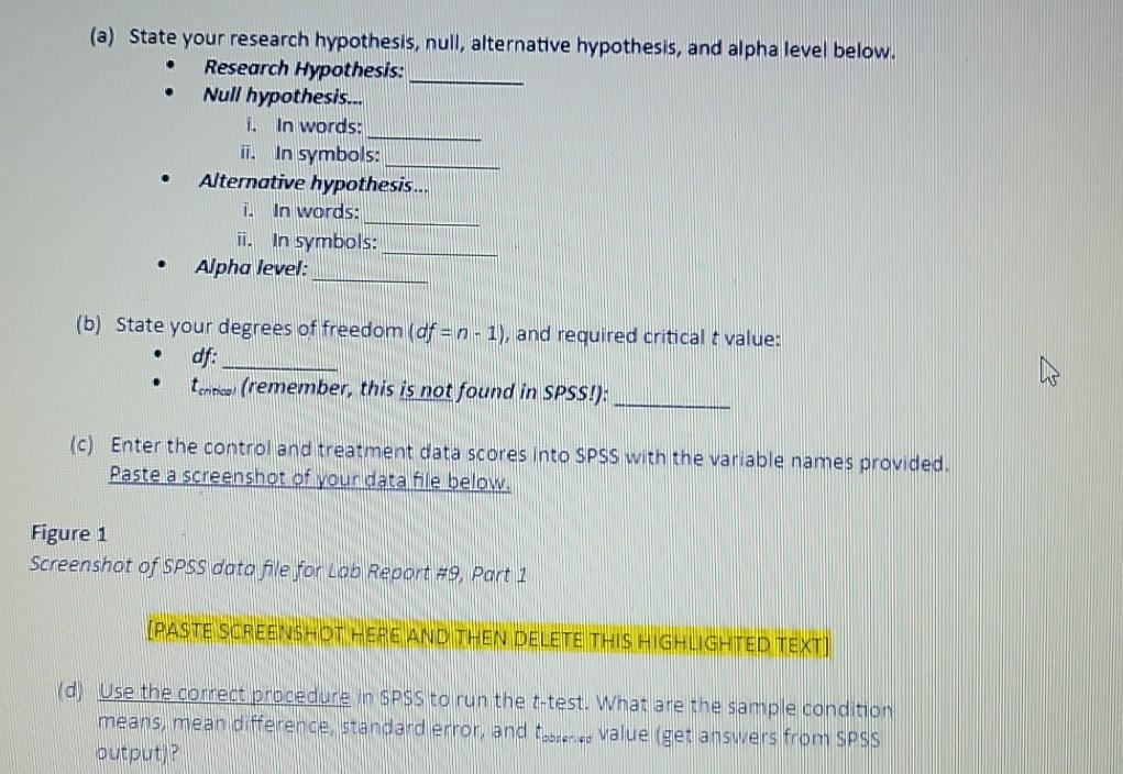 Solved Part 1: Within-Subjects t-test for Two-Group | Chegg.com