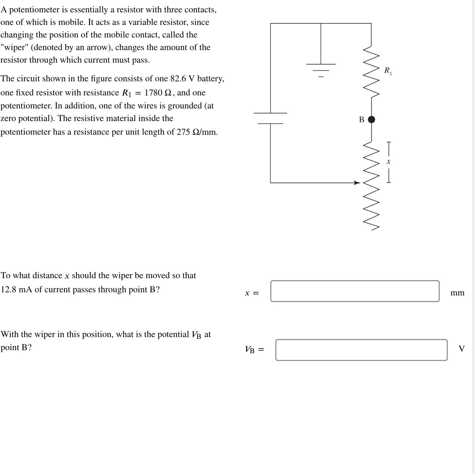 Solved A potentiometer is essentially a resistor with three | Chegg.com