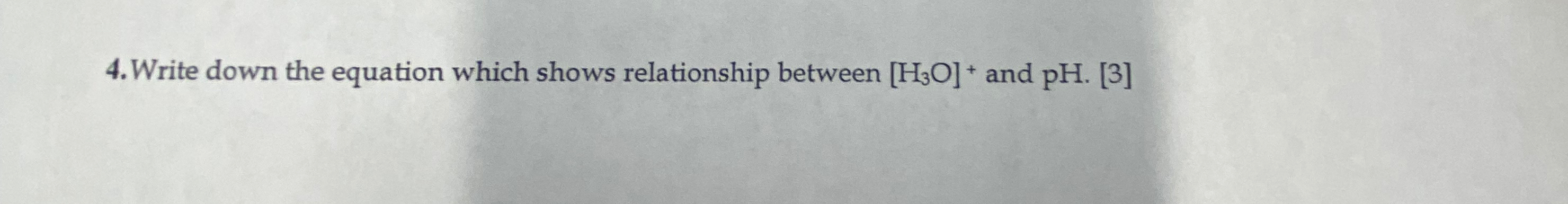 Solved Write down the equation which shows relationship | Chegg.com