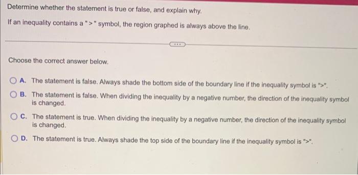 Solved Determine whether the statement is true or false, and | Chegg.com