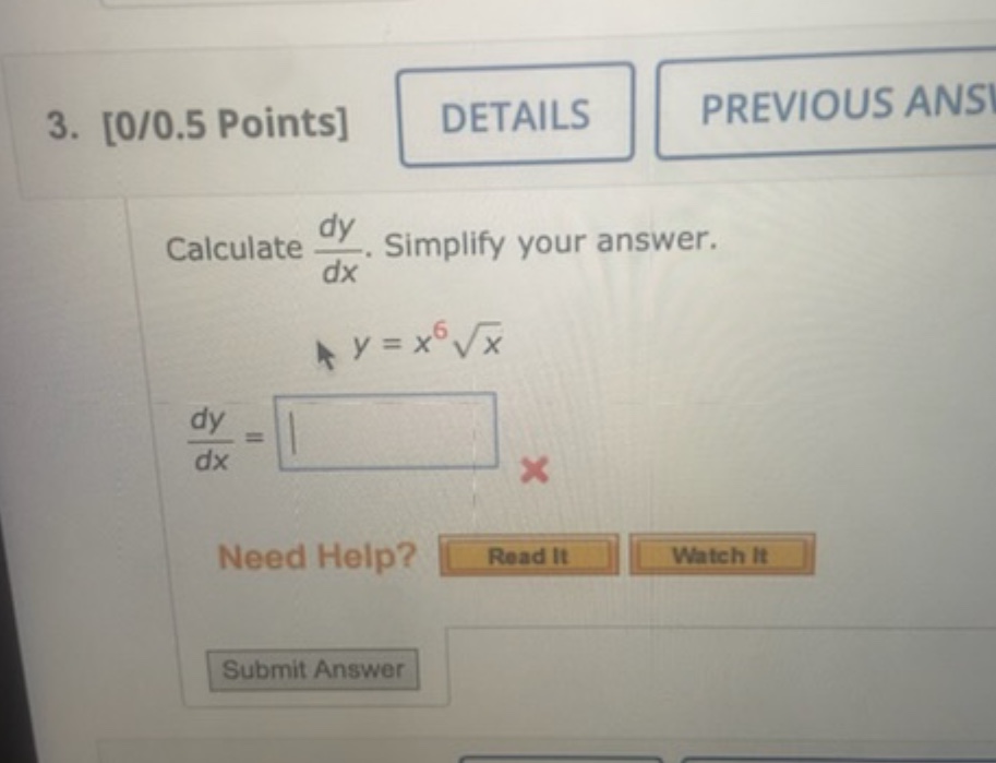 Solved Calculate dydx. ﻿Simplify your answer.dydx= | Chegg.com