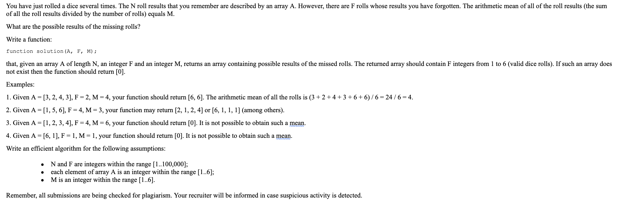 Solved You have just rolled a dice several times. The N roll | Chegg.com