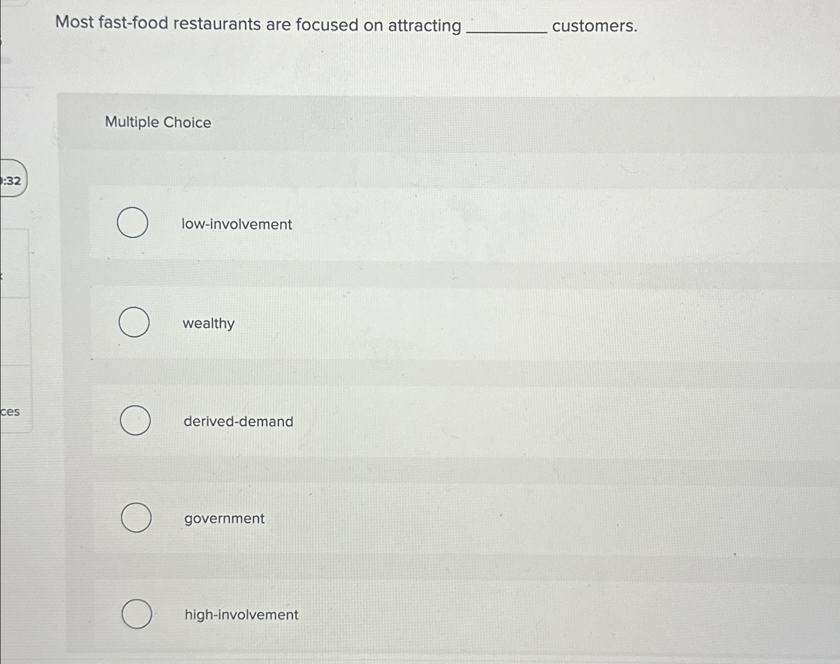 Solved Most fast-food restaurants are focused on | Chegg.com